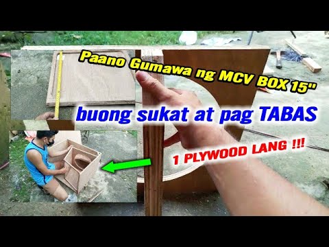 GAWIN mo ito para MAGKASYA 1 plywood sa PAGGAWA ng MCV BOX D15 "How mcv ...