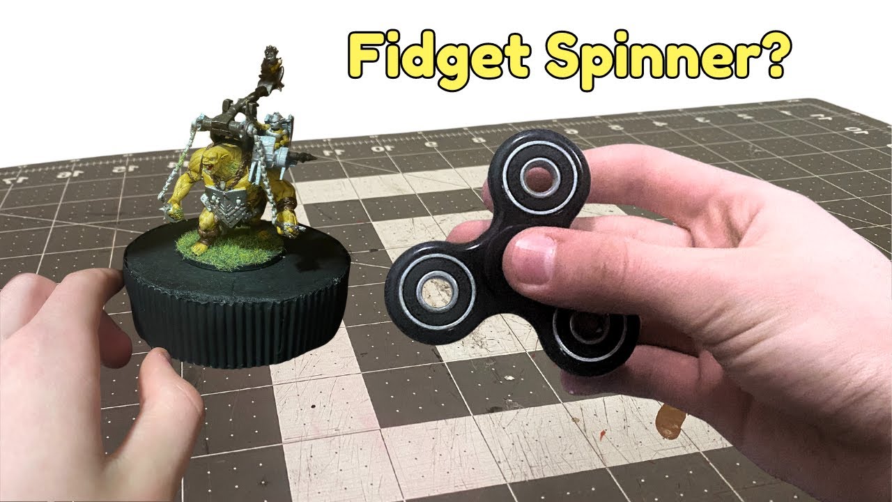 Making a Rotating Display Stand With a FIDGET SPINNER?!? - YouTube