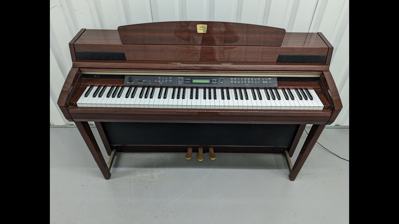 Yamaha Clavinova CLP-280PM digital piano and stool in polished glossy ...