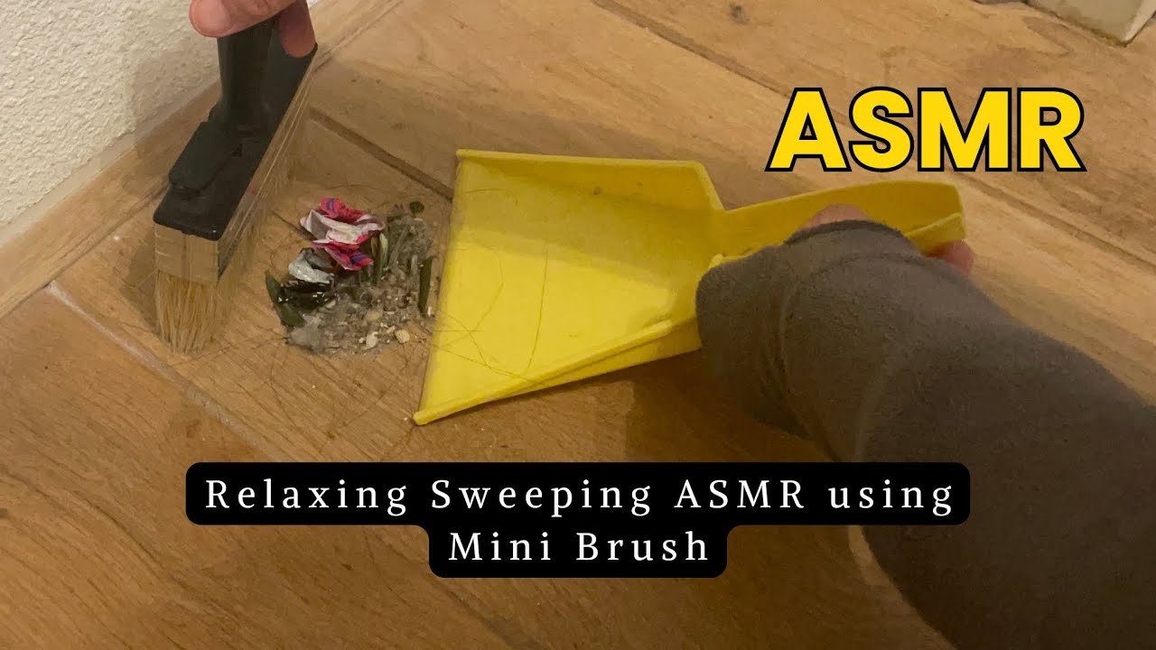 Relaxing compilation sweeping on various spaces with mini brush ASMR ...