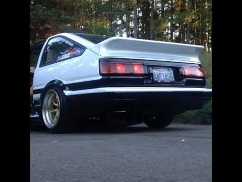 AE86 Trueno Exhaust (Flame) - YouTube