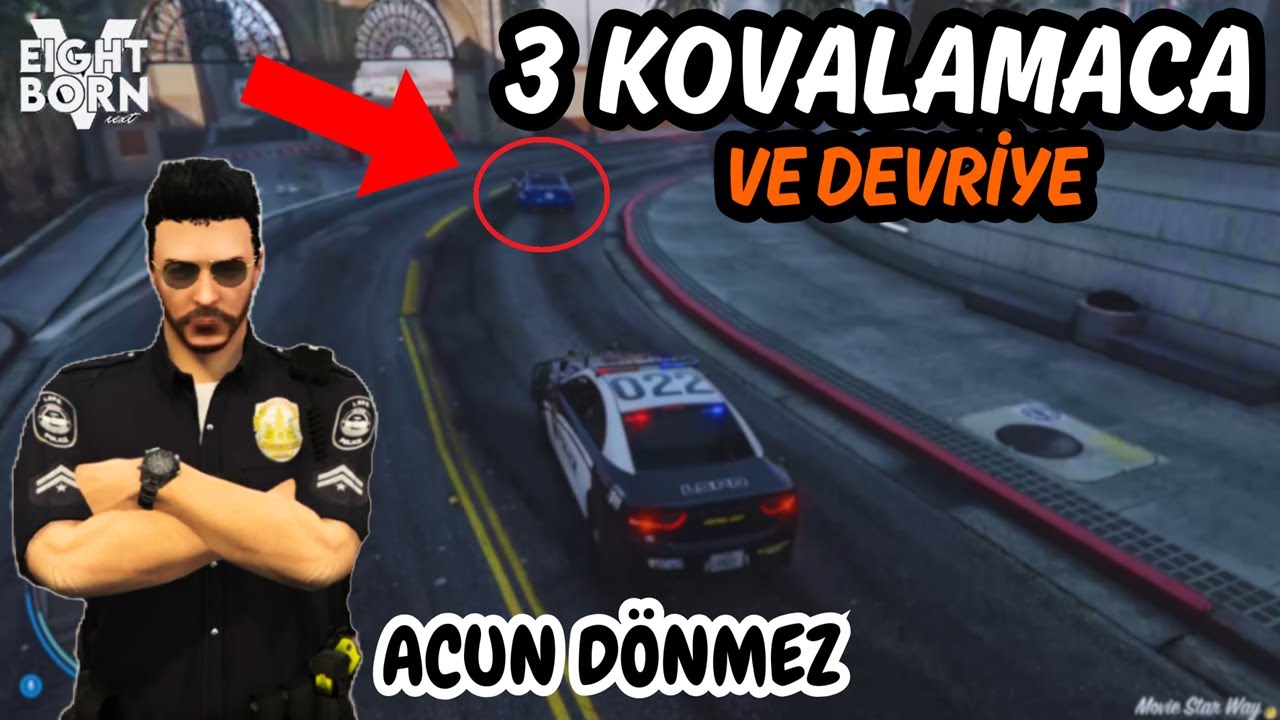 EightbornV Next LSPD | Kovalamacalar ve Devriye | Acun Dönmez - YouTube