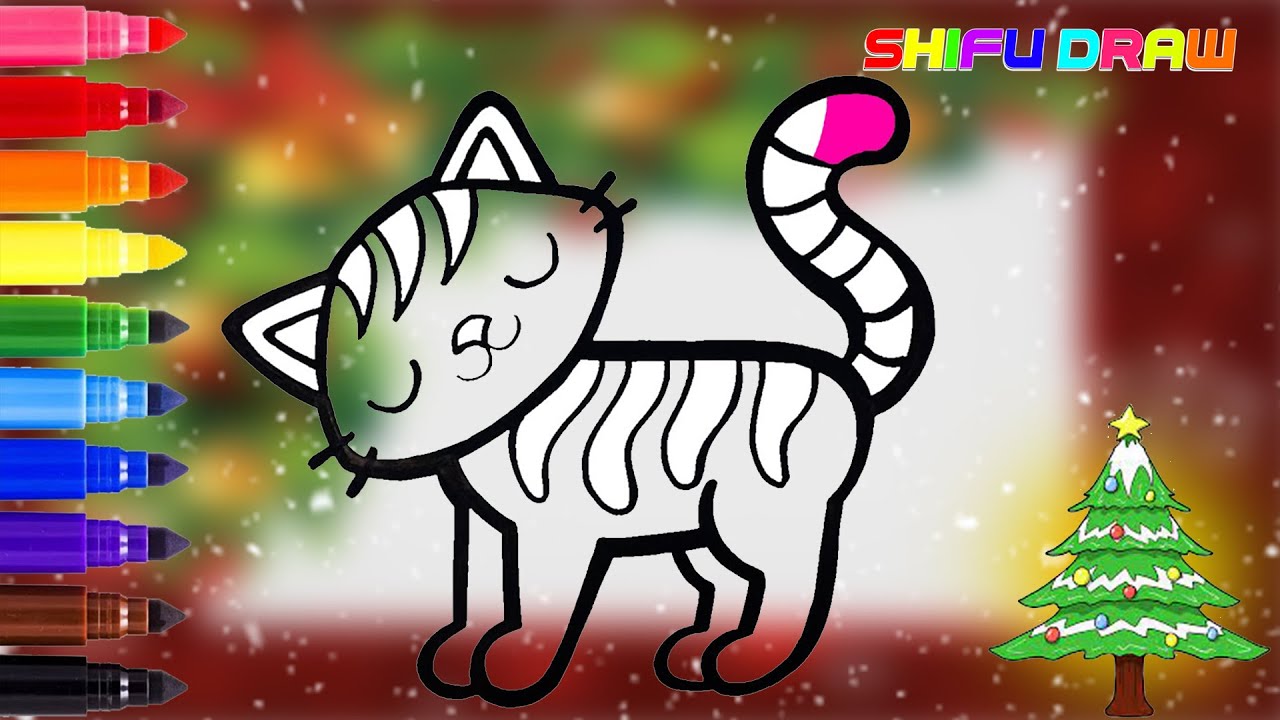 How to Draw a Domestic Cat - Learn to Draw|Cat Drawing for Kids - YouTube