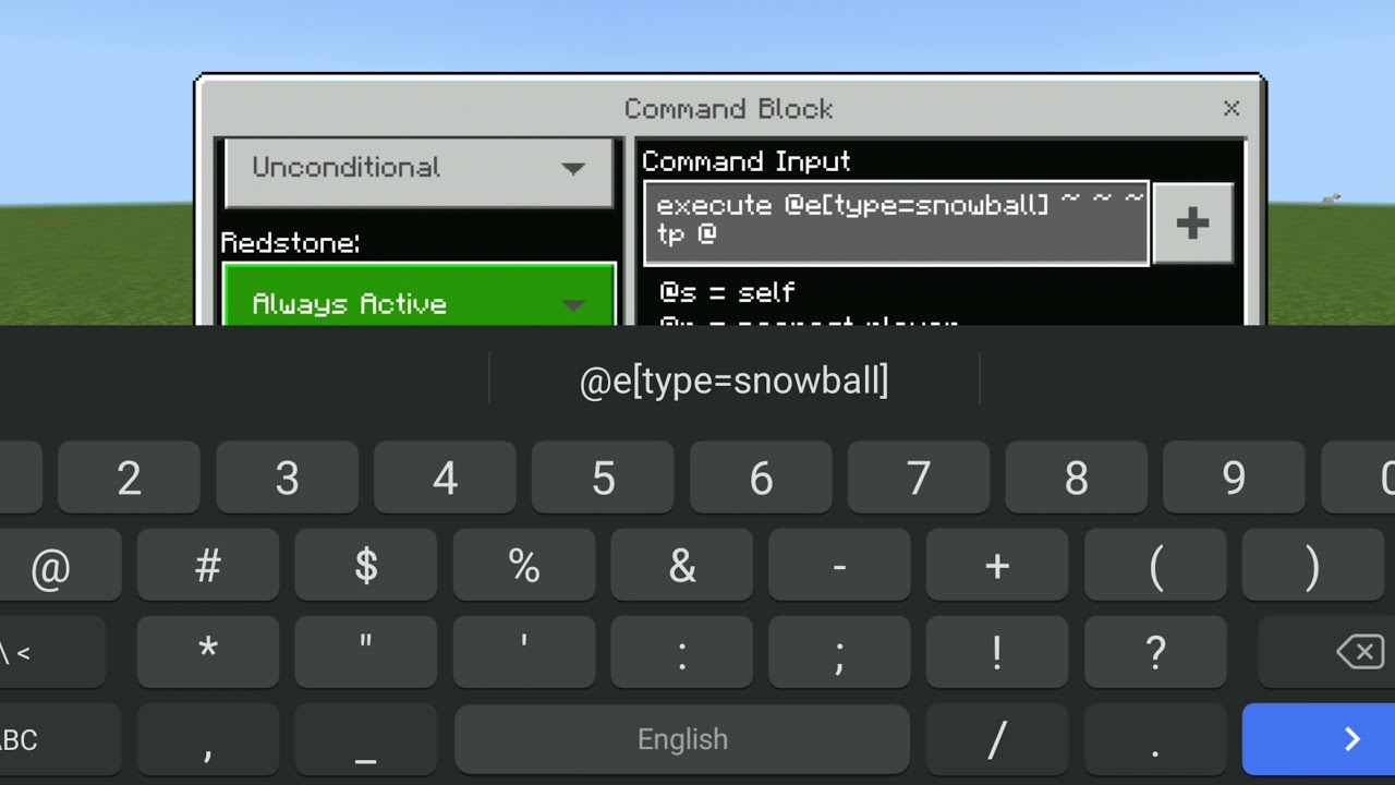teleport using snowball by using this command - YouTube