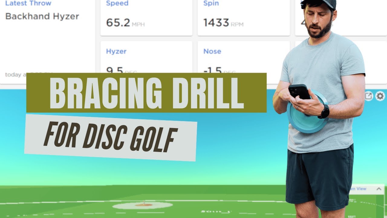 Disc Golf Backhand - Bracing Drill - With Tech Disc - YouTube
