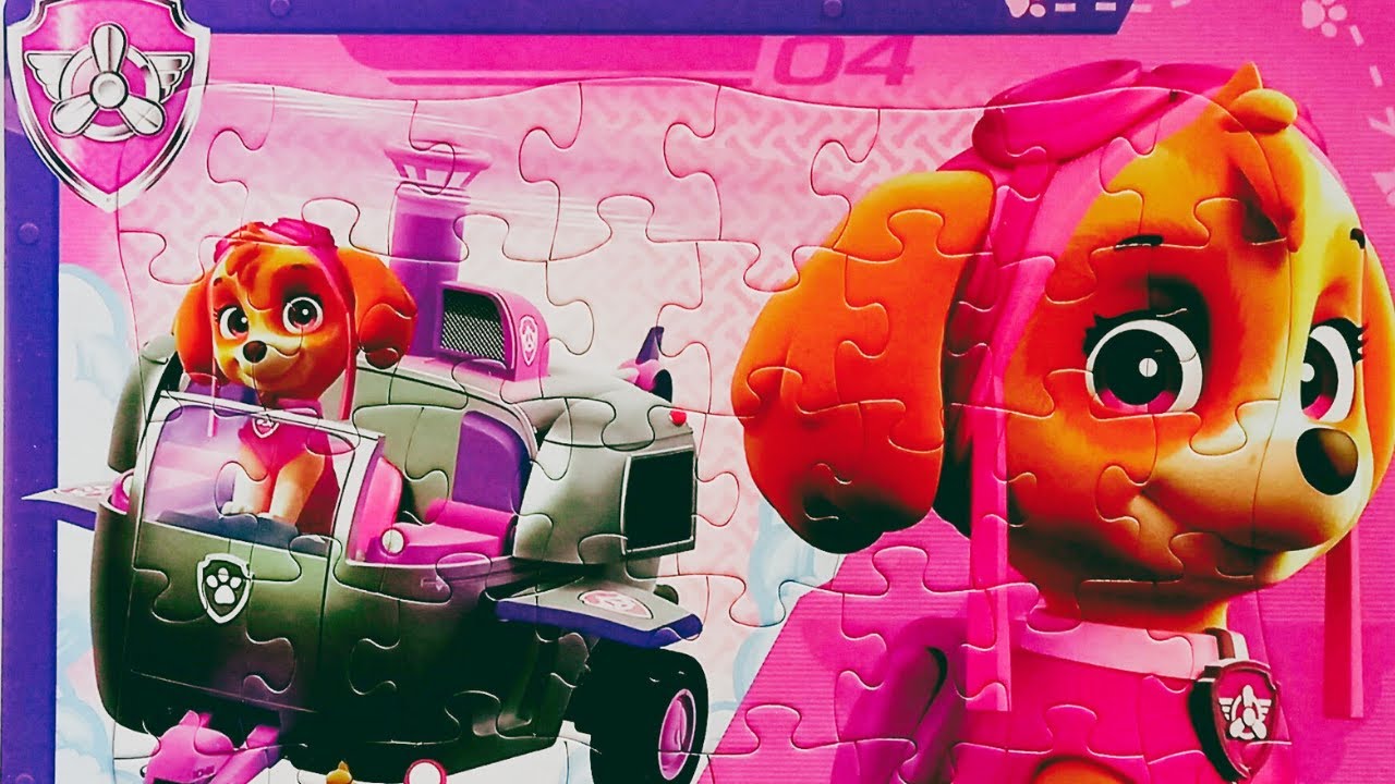 Paw patrol the beauty "SKYE" puzzle 5 | Play puzzle - YouTube