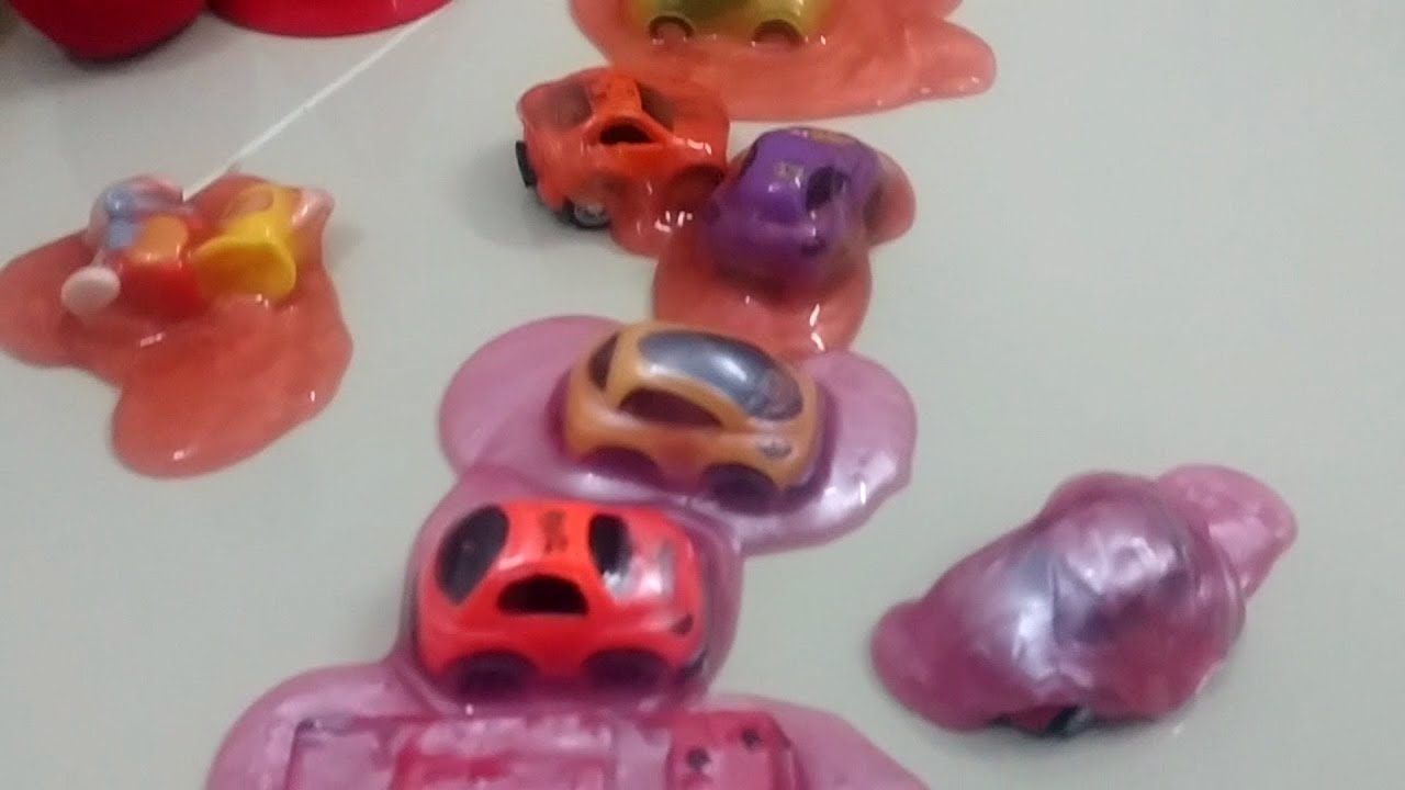 Car slime videos toy cars stuck in slime] [slime 2020] |Kido World ...