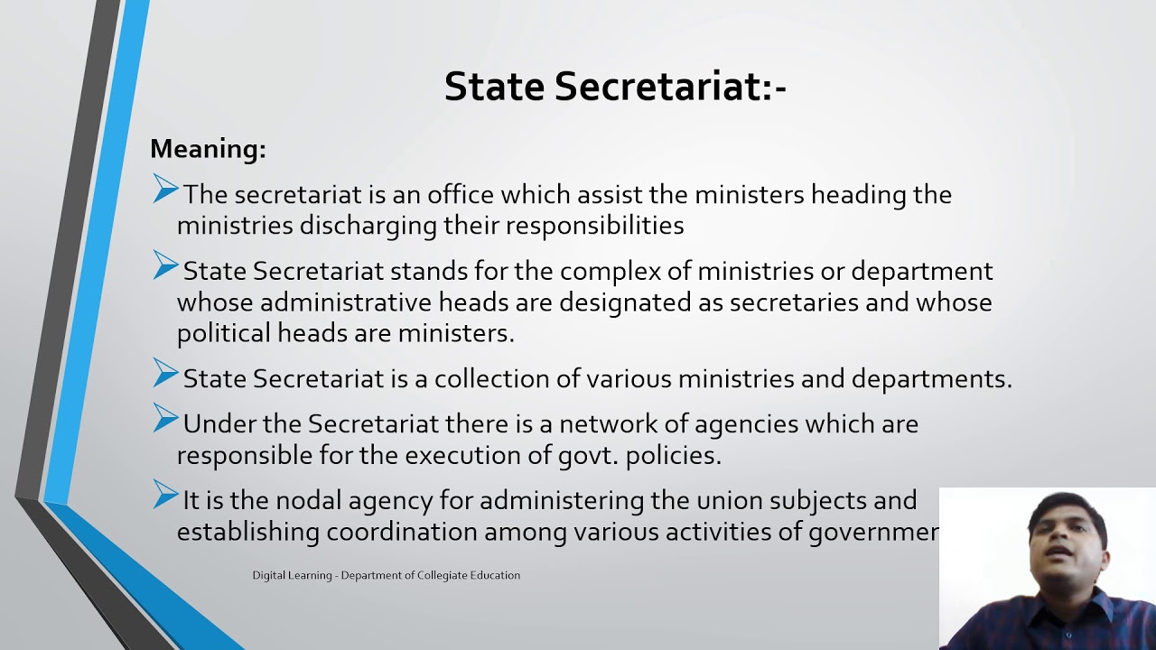 Administrative Structure of State Government - YouTube