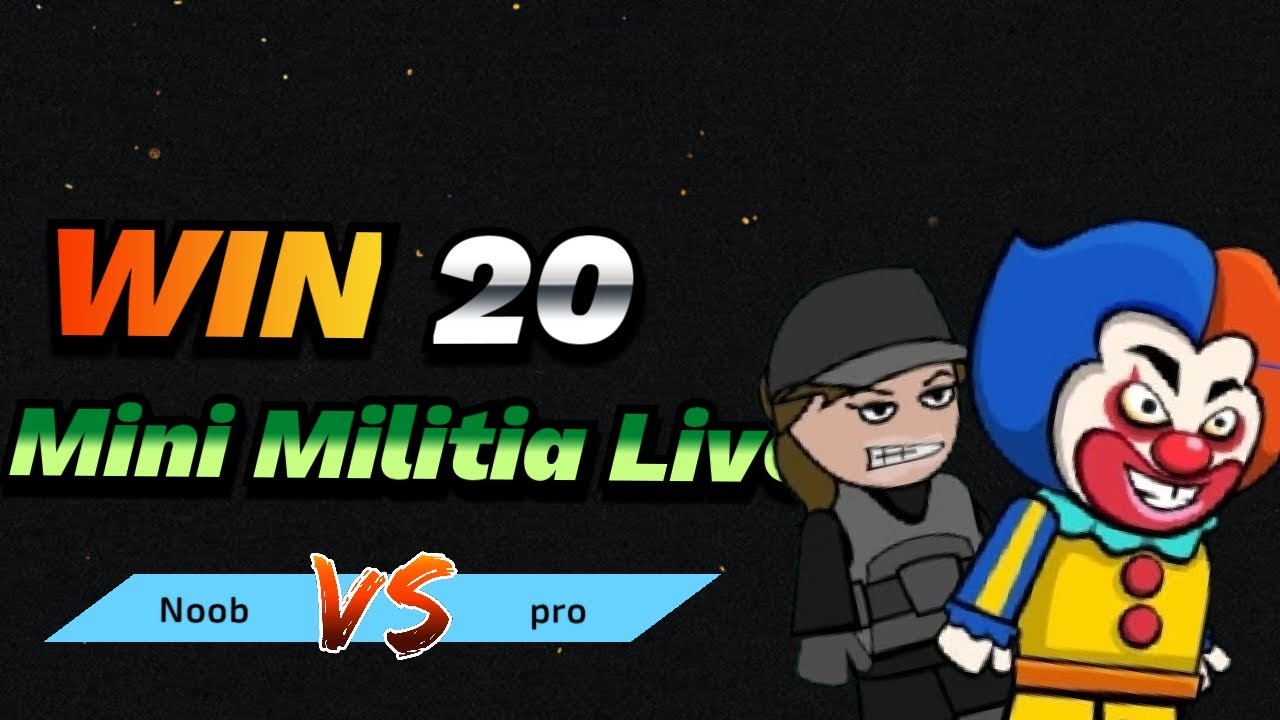 Mini Militia : 👍 Good stream | Playing Solo | da2 | doodle army2 - YouTube