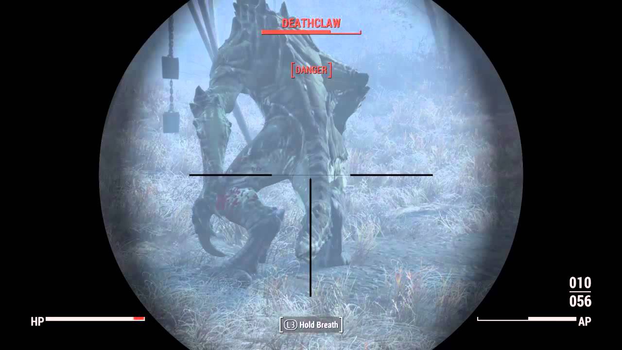 Fallout 4 Apparently Deathclaws Regenerate Leg Bone - YouTube