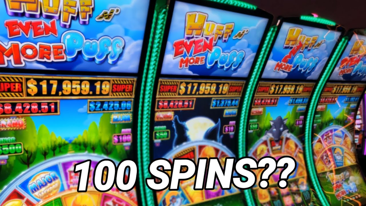 I Tried $100 In The Huff N' Even More Puff Slot Machine! - YouTube