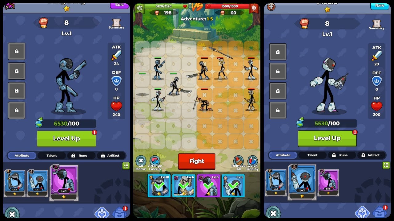 Idle Stickman War Game Android Gameplay - YouTube