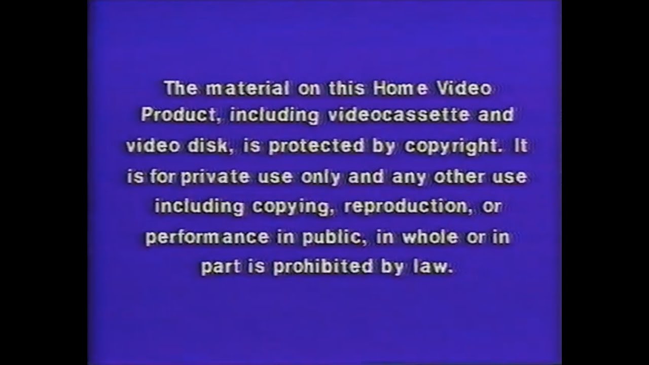 Blue Warning Screen (with voiceover) - YouTube