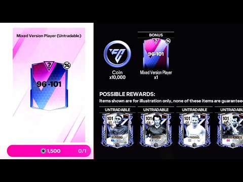 96-101 Universal Token Shop Pack Opening! FC MOBILE 24! Hall of legend ...