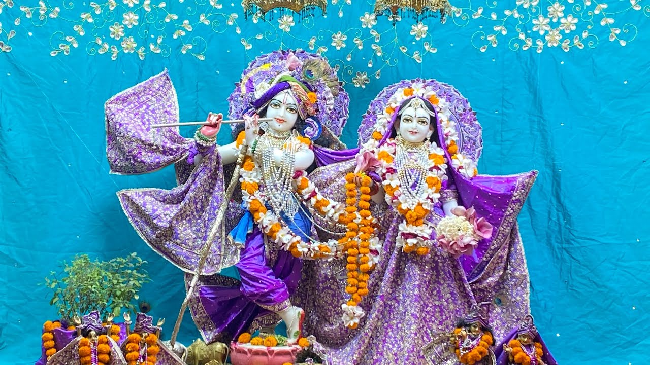 ISKCON Lucknow Today's Mangal Aarti Darshan of Sri Sri Radha Raman ...