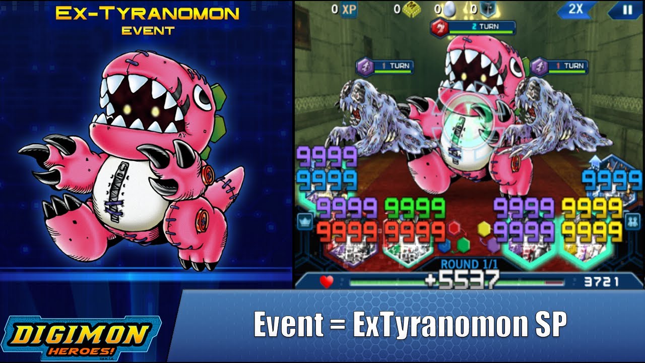 Digimon Heroes! | Event = Ex-Tyranomon SP - YouTube