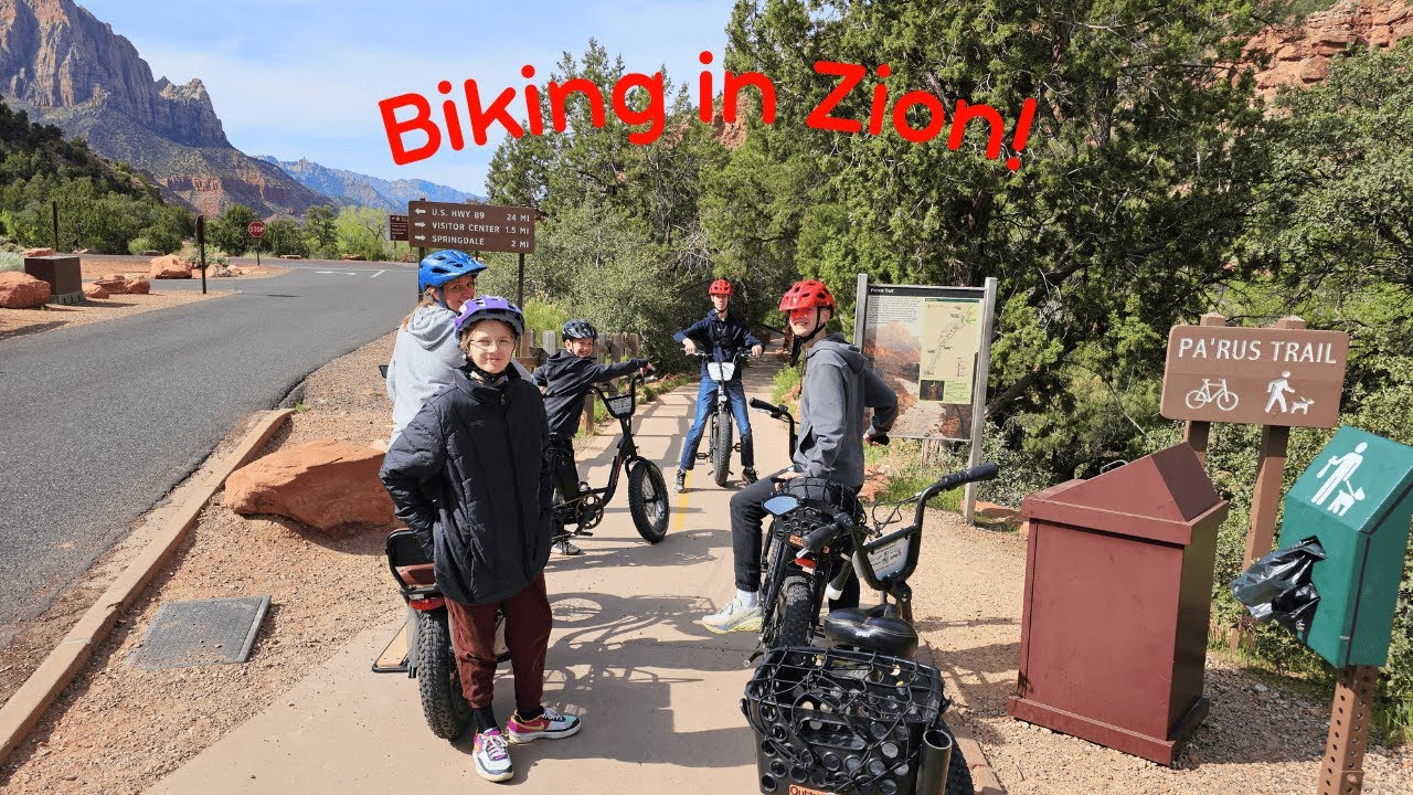 E-Biking Through Zion National Park! - YouTube