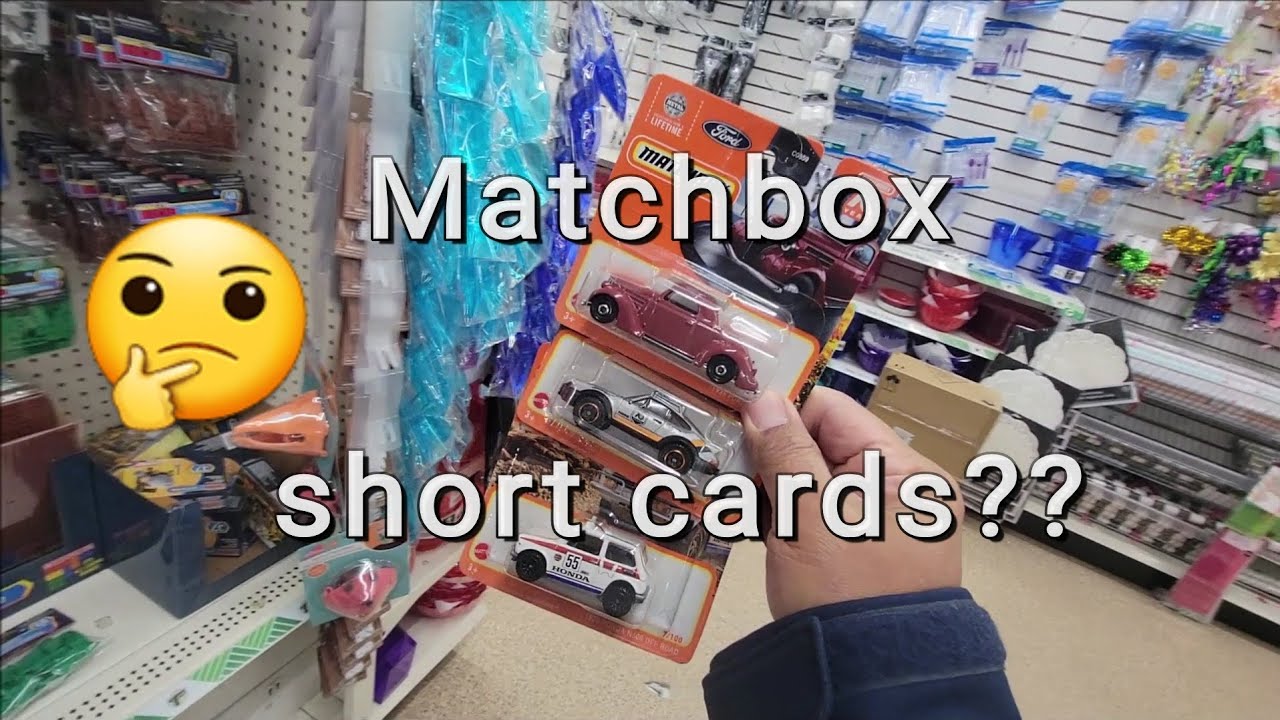 Found some cool Matchbox short cards in my local Dollar Tree store ...