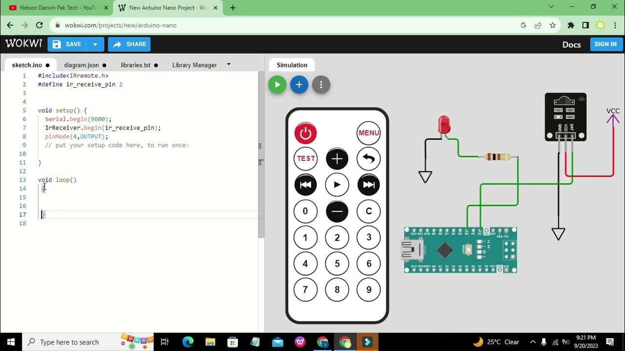 online simulation of controlling the devices with IR transmitter and ...