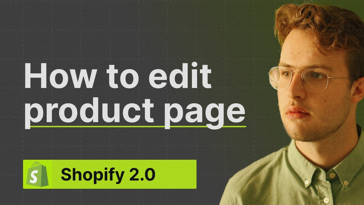 How to Edit Product Pages in Shopify - YouTube