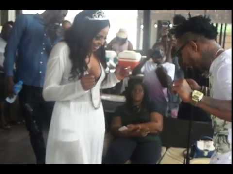 Oritse Femi Throws Memorable Beach-house Birthday Party For Wife, Nabila