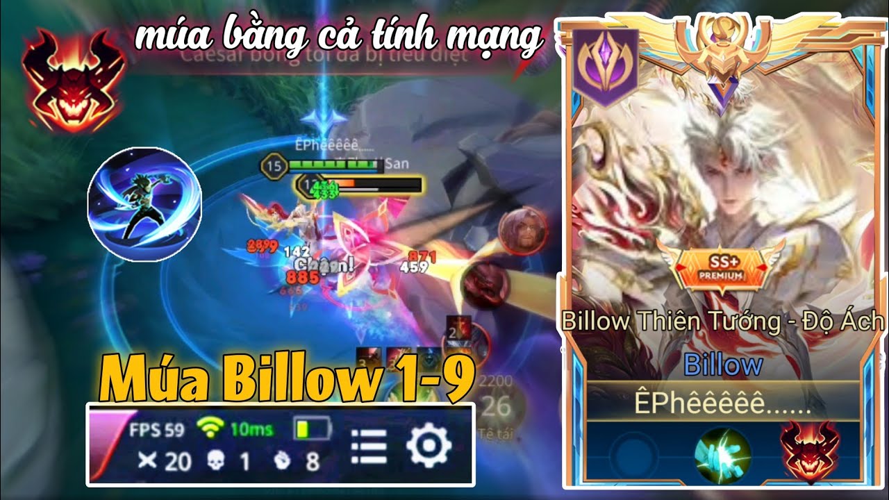 Siêu Phẩm Múa Billow ăn 20 kill Team Bạn Không Kịp gáp | Trùm Billow ...