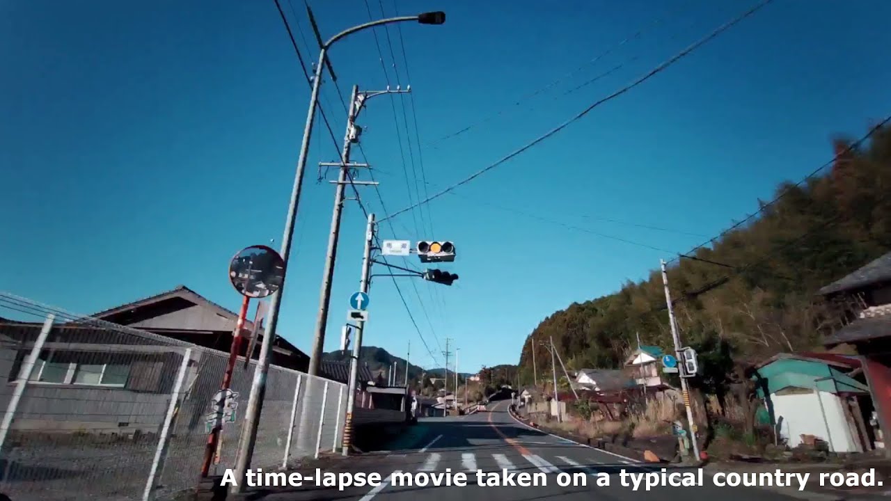 A time-lapse movie taken on a typical country road. - YouTube