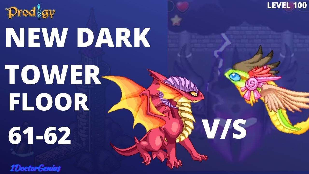 Prodigy Math Game: Dark Tower Floor 61/62: Level 92 battle almost lost ...