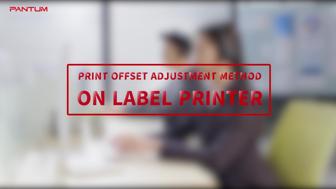Print offset adjustment method on Label printer PT-L380 - YouTube
