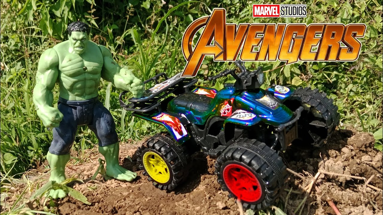 Avengers Unboxsing Mainan Baru, Motor ATV untuk Hulk - YouTube