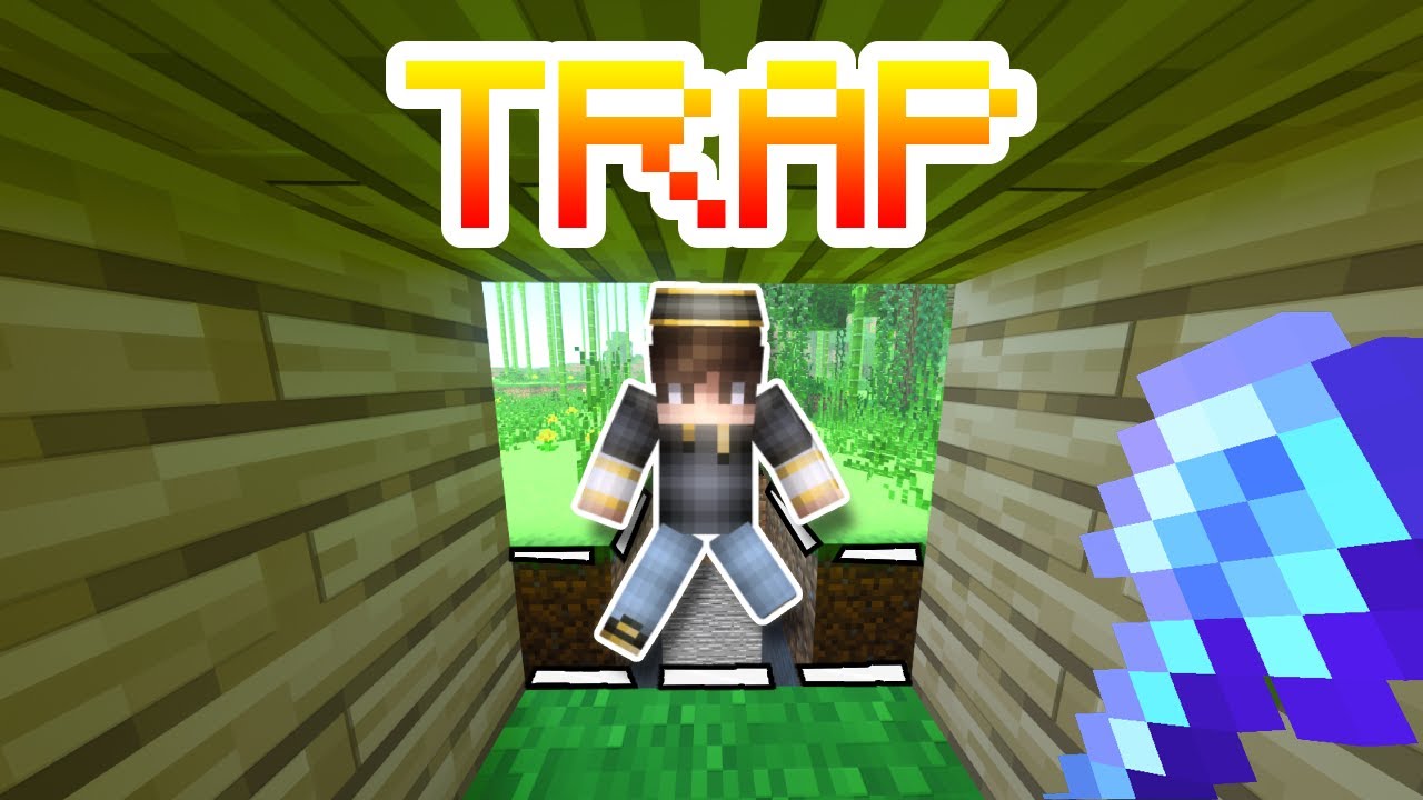 I made a dripstone trap to kill my enemies in Minecraft - YouTube