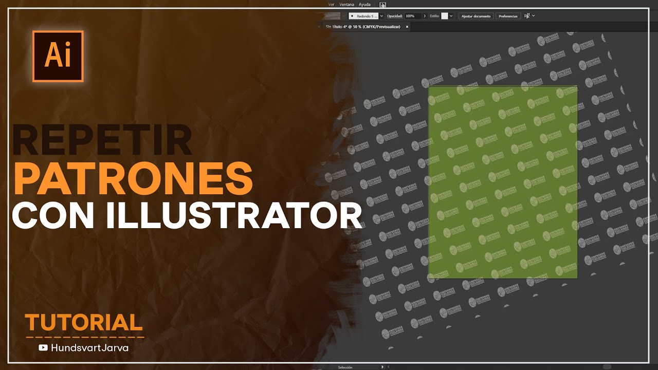 PATRON DE REPETICIÓN EN ILLUSTRATOR @HundsvartJarva - YouTube