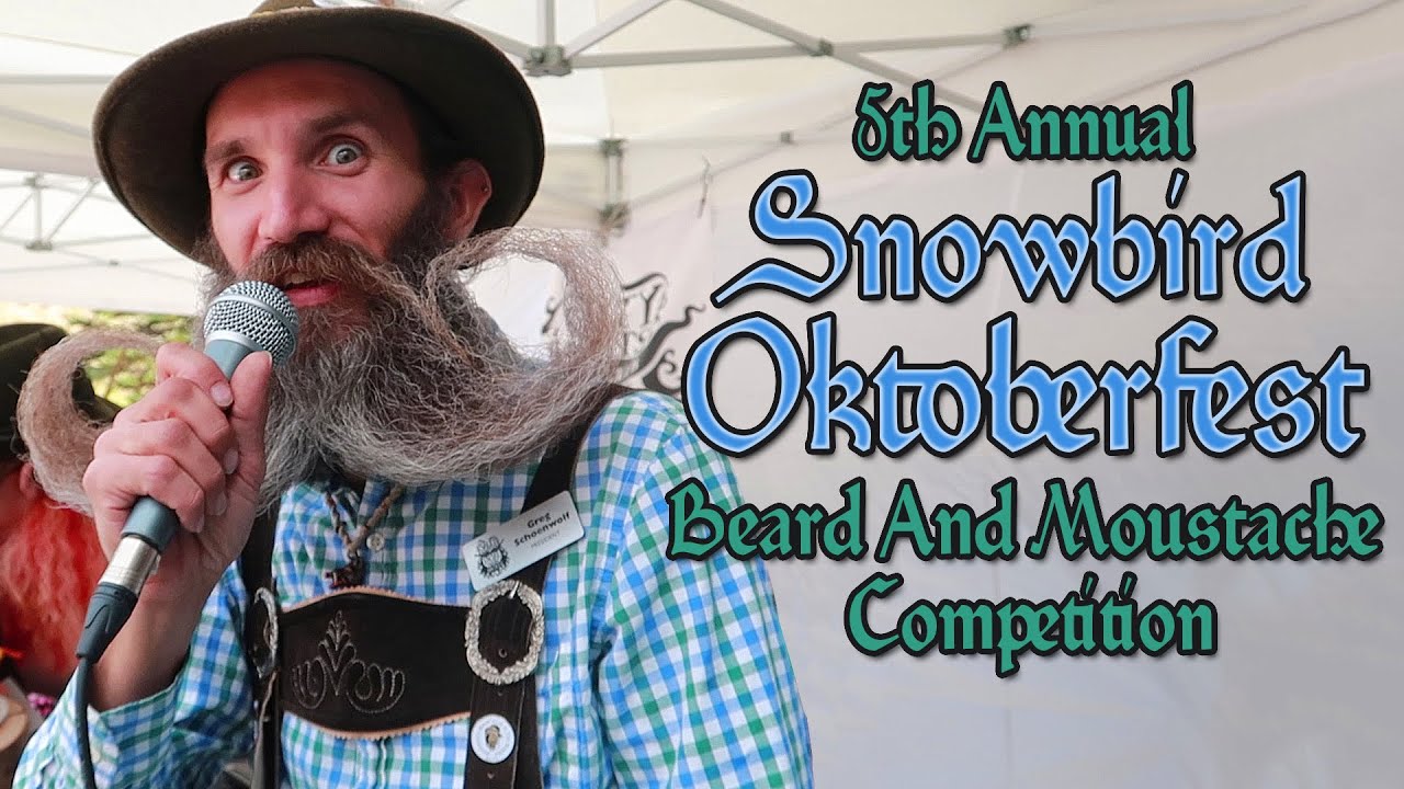 5th Annual Snowbird Oktoberfest Beard And Moustache Competition - YouTube