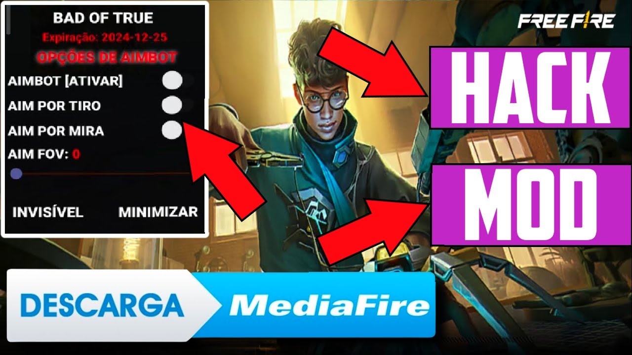 🔥 NUEVO HACK MOD MENU FREE FIRE GRATIS CLASIFICATORIA AUTO-HEADSHOT VOLAR ANTIBAN 2024 - YouTube