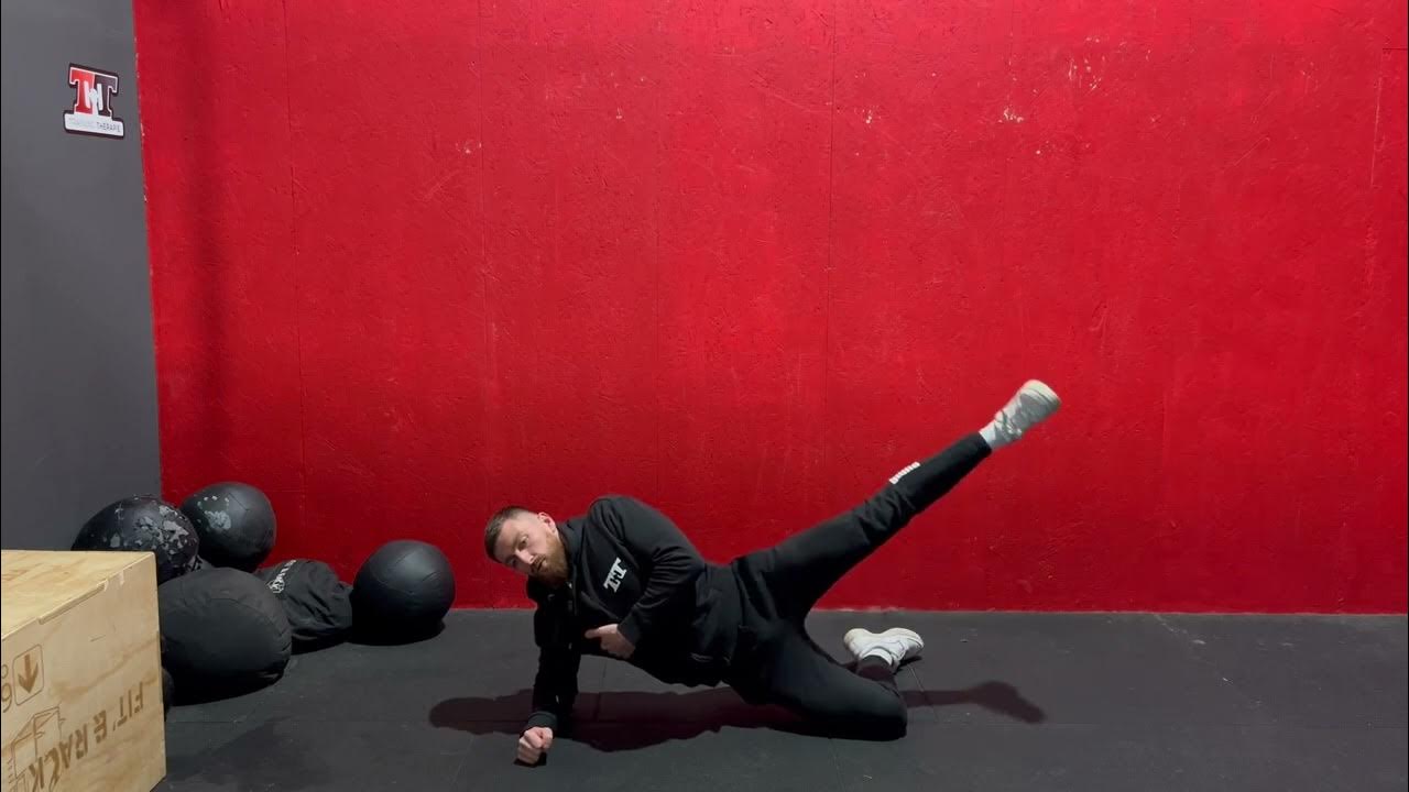 Kneeling side plank abduction - YouTube