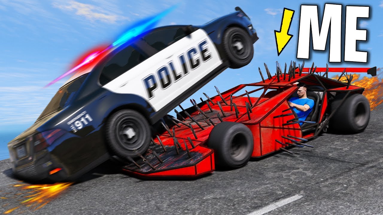 Robbing Banks with Spike Ramp Car on GTA 5 RP - YouTube