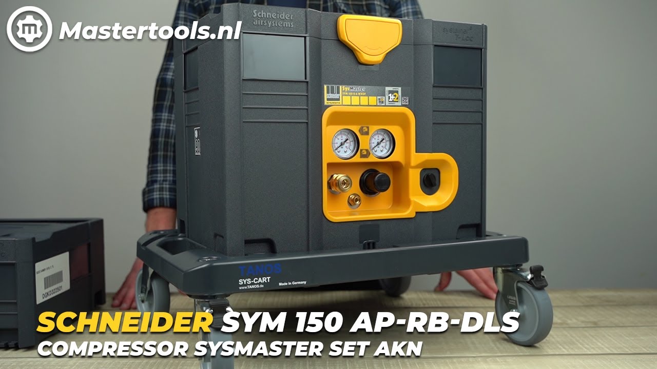 Schneider SYM 150 AP-RB-DLS Compressor SysMaster set AKN | Mastertools.nl - YouTube
