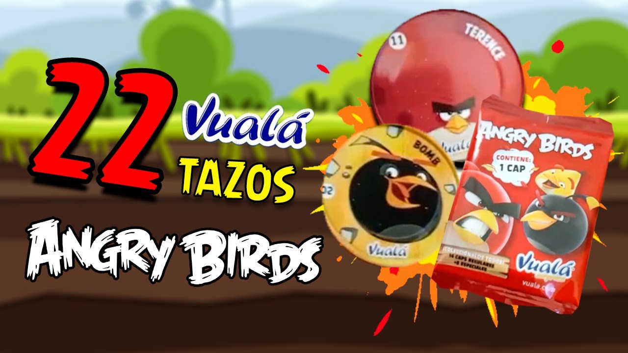 🥐 22 TAZOS DE ANGRY BIRDS 🔥 | VUALA SORPRESA - YouTube