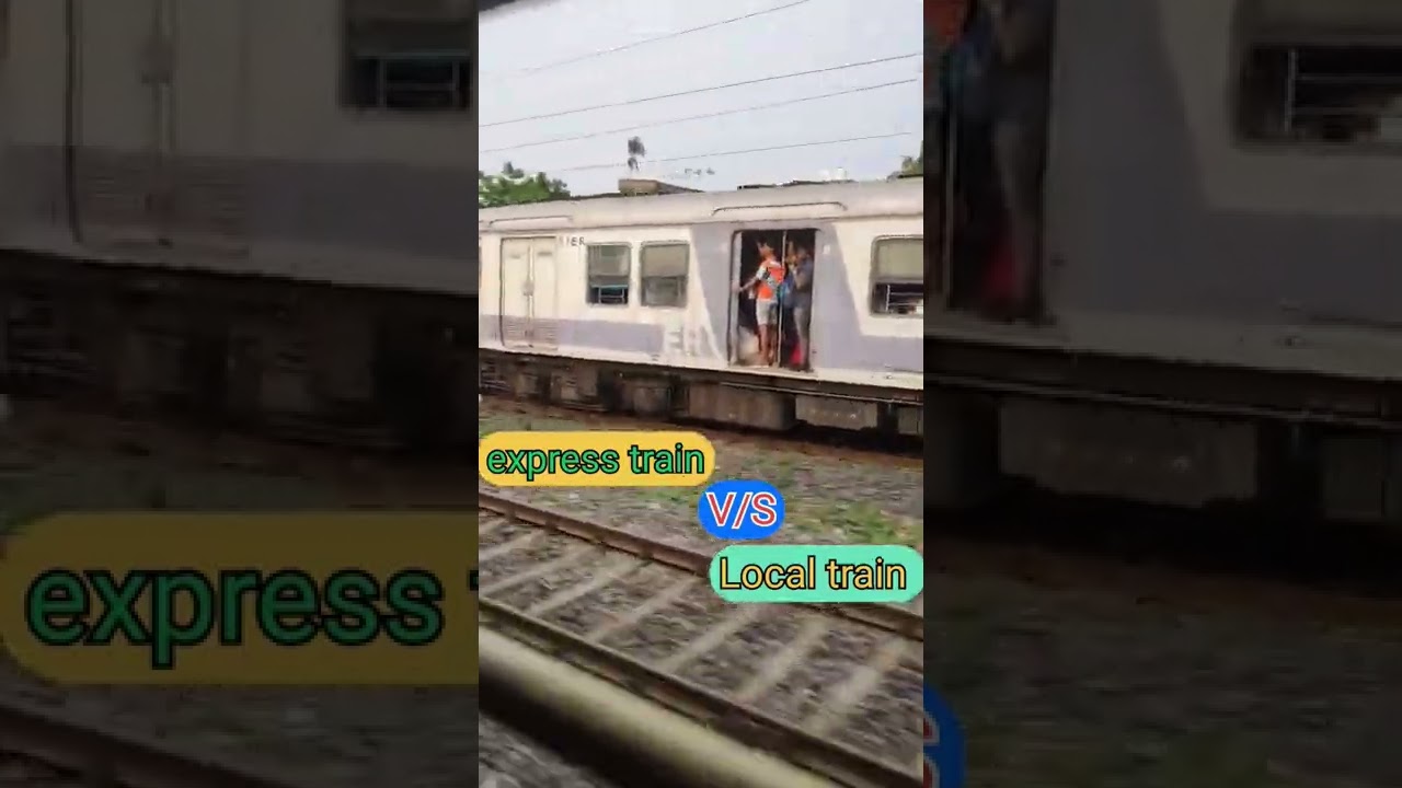 express train versus local 🚃🚃 - YouTube