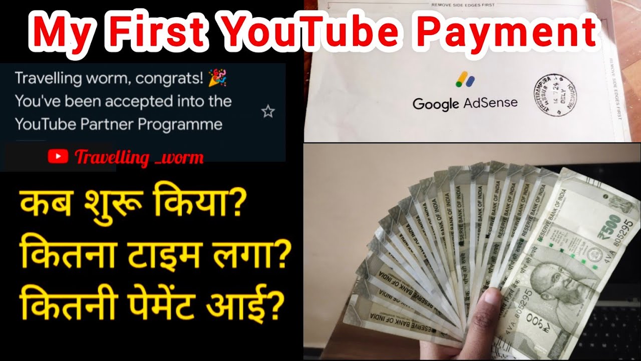 My First Youtube Payment || Youtube Earning || Youtube Journey ...