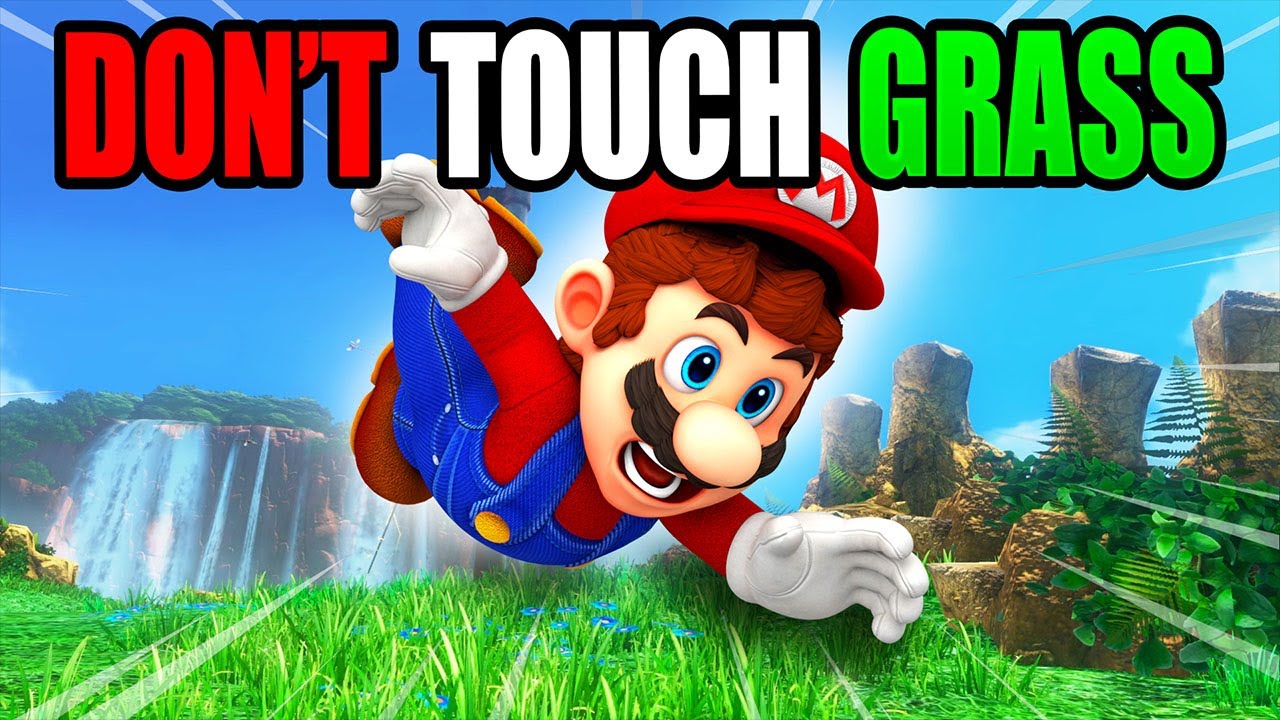If I Touch Grass in ALL Mario Games, The Video Ends - YouTube