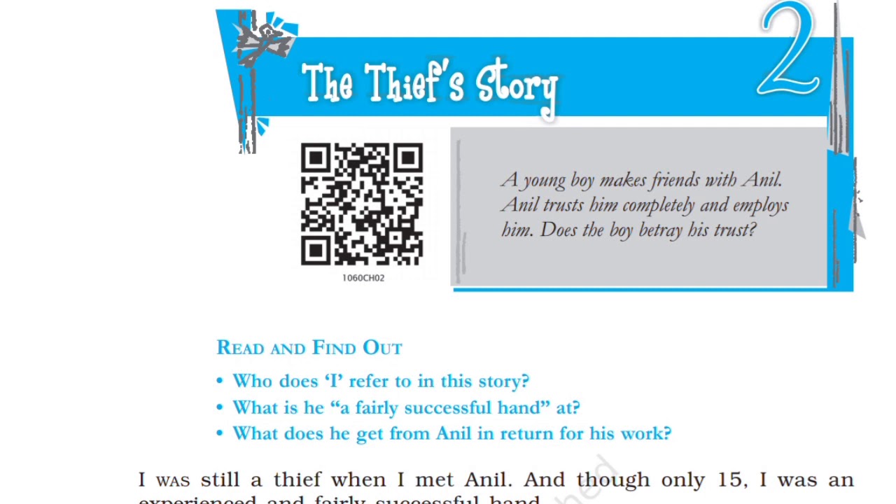 NCERT CLASS 10 ENGLISH SUPPLEMENTARY READER CHAP 2 THE THIEF S STORY ncert-class-10-english-supplementary-reader-chap-2-the-thief-s-story