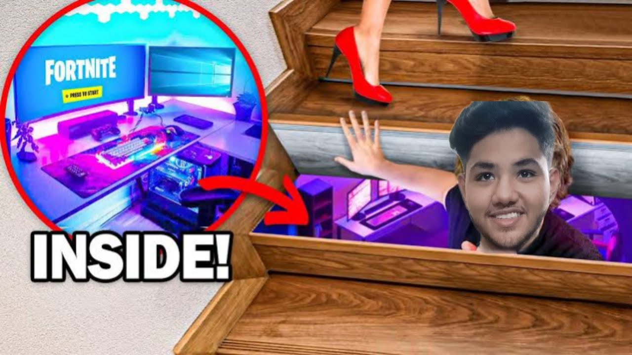 I build one secret gaming room in my house - YouTube
