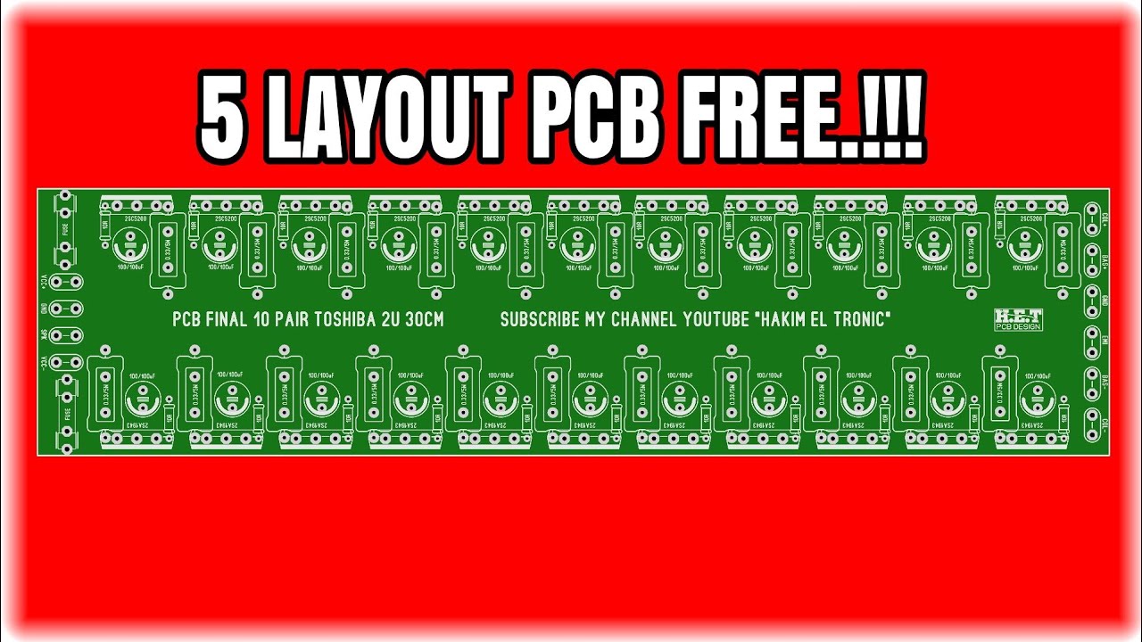 5 LAYOUT PCB FINAL, DOWNLOAD GRATIS.!!! - YouTube