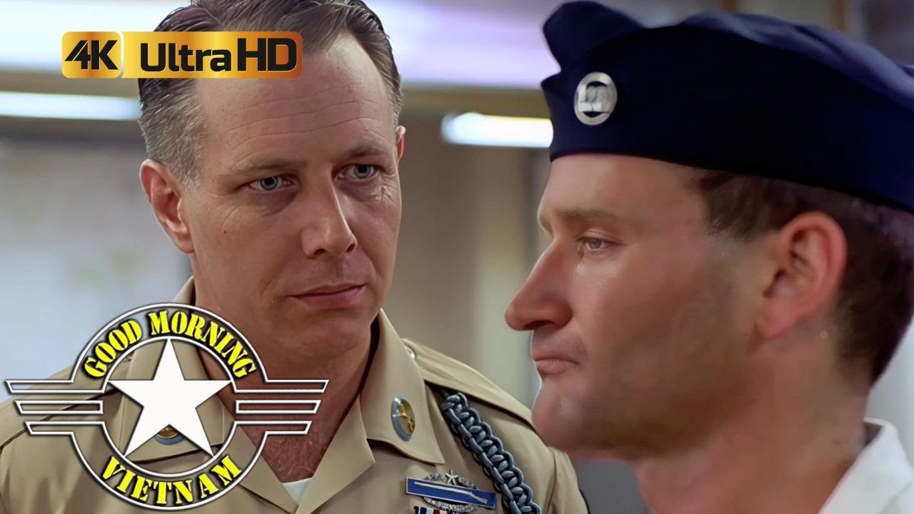 Good Morning Vietnam Adrian Meets Lt Haulk And Sgt Major Dickson And ...