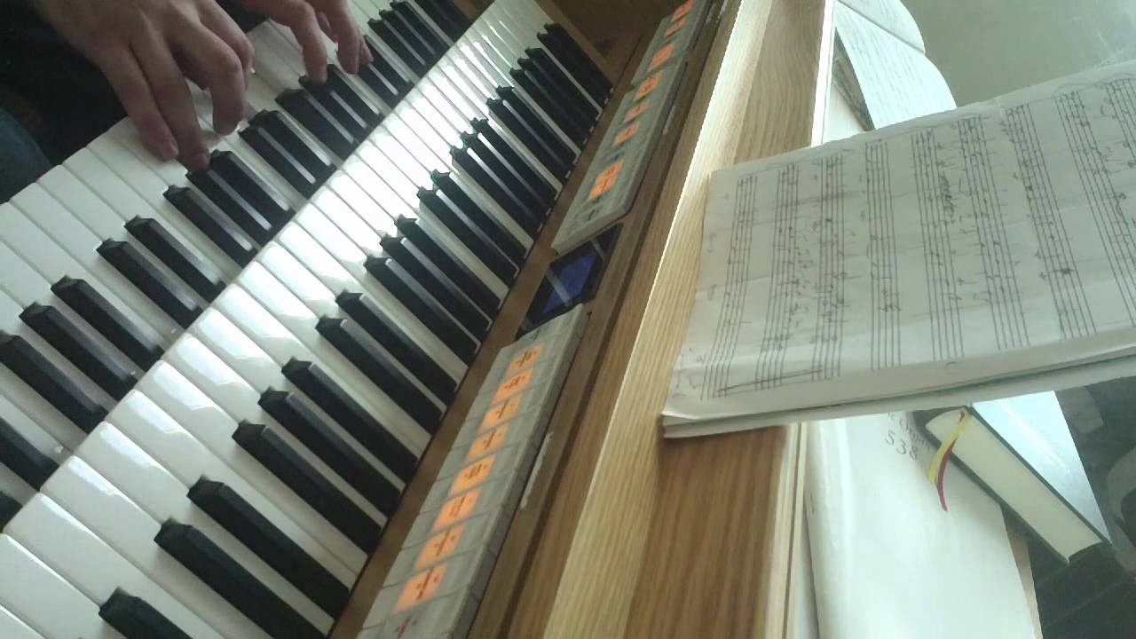 Iste Confessor hymn tune arrangement for organ (congregational setting ...