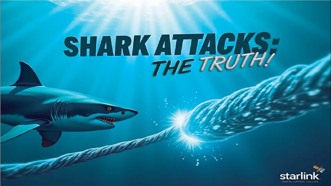 The Truth Behind Shark Attacks on Underwater Cables: Starlink Internet ...
