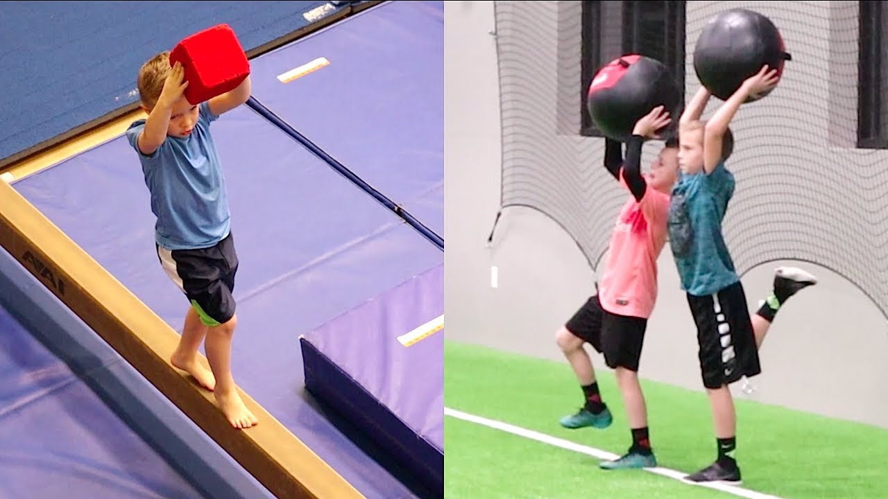 After School Soccer Training and Gymnastics Routine! - YouTube