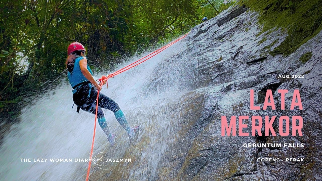 Waterfall Abseiling | Geruntum Falls / Lata Merkor : The Hidden Gem of ...