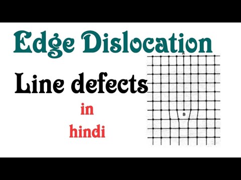 L30: Edge Dislocation (Line defect) - YouTube
